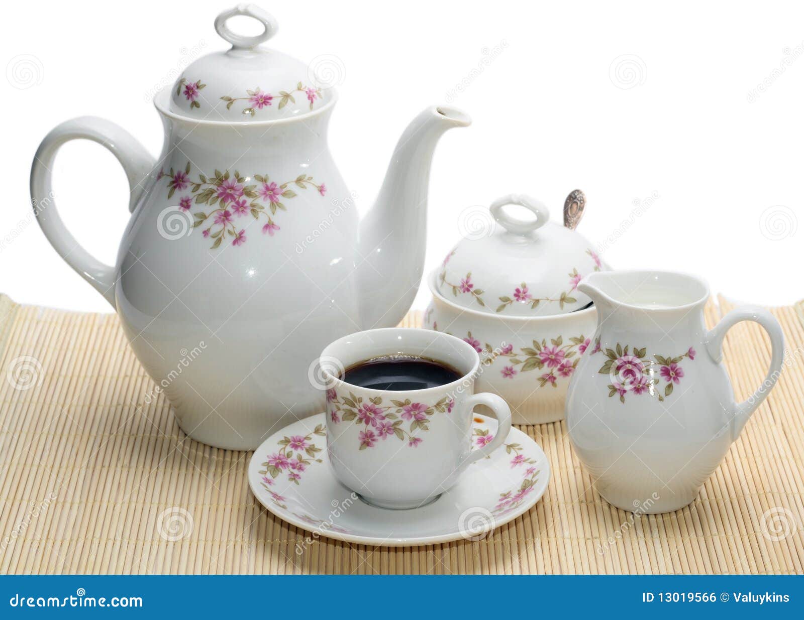 Coffee-pot with Several Objects Stock Photo - Image of sugar, ceramic ...