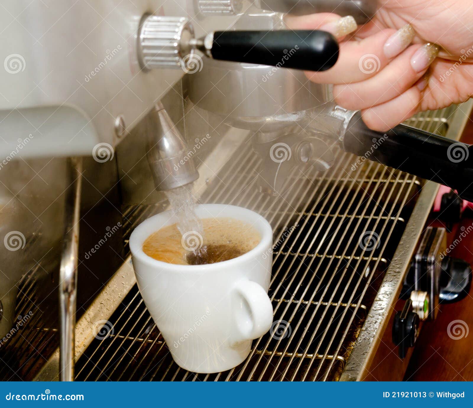 Coffee pouring stock image. Image of pour, manicure, hands - 21921013