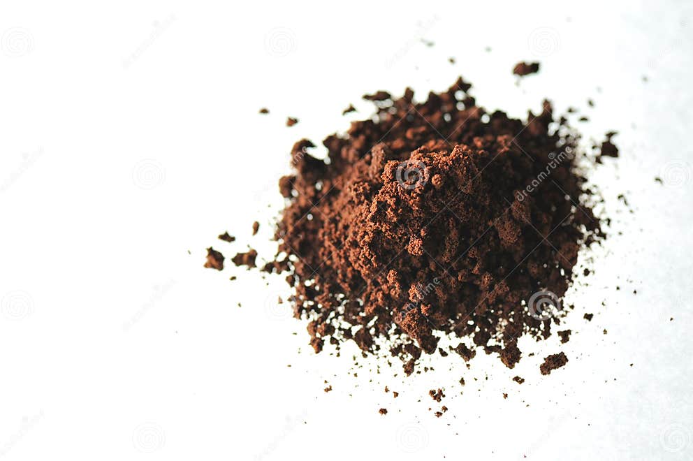 Coffee Powder stock image. Image of details, black, background - 6224769