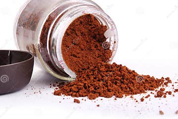 Coffee powder stock image. Image of close, closeup, cafe - 8454117