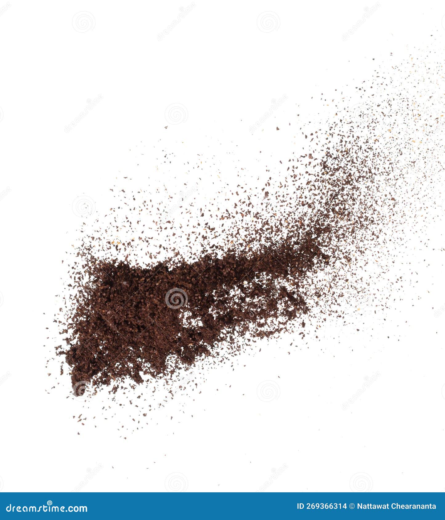 Coffee Powder Fly Explosion, Coffee Crushed Float Explode, Abstract ...