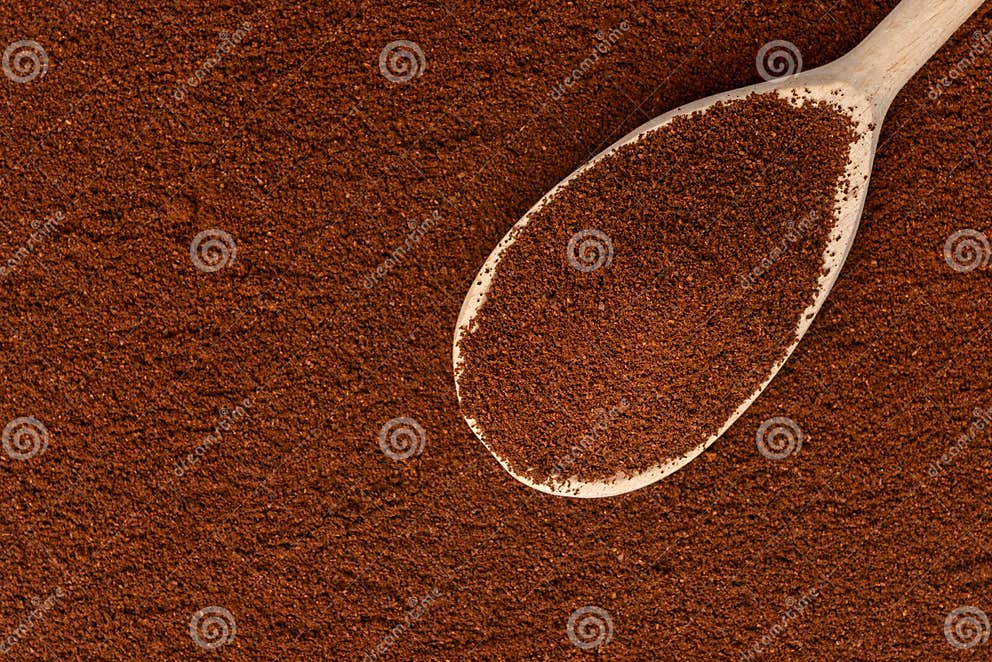 Coffee Powder Isolated on White Background Stock Photo - Image of ...