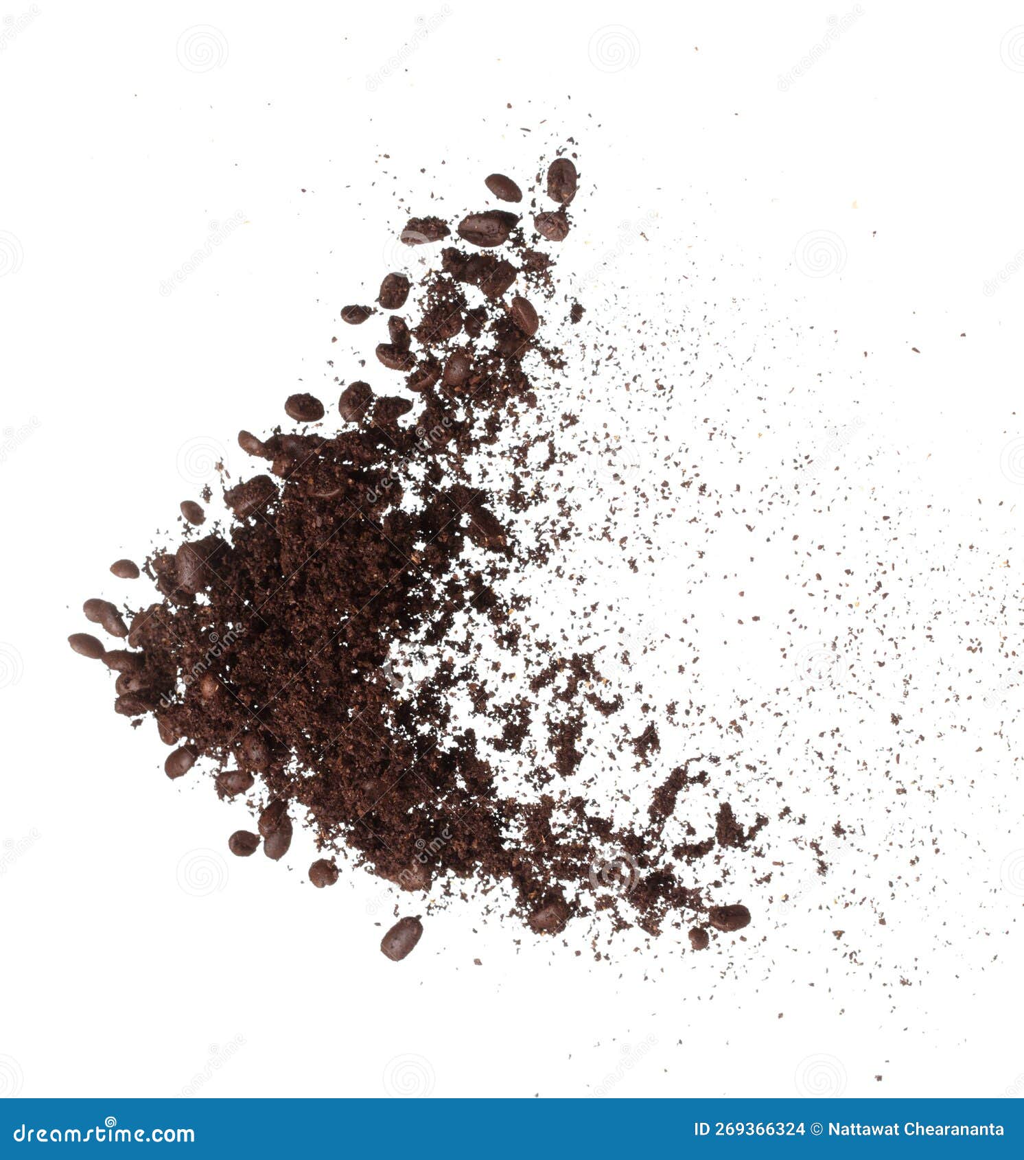 Coffee Powder Mix Bean Fly Explosion, Coffee Crushed Mix Seed Float ...
