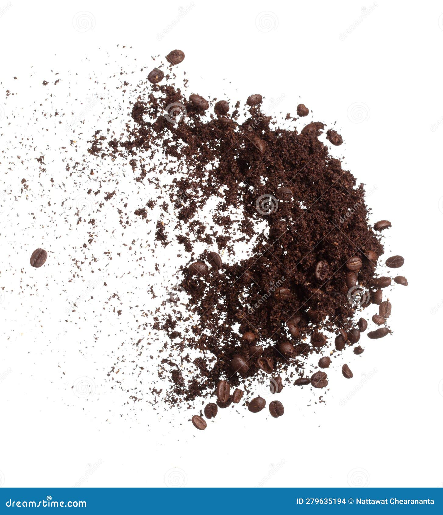 Coffee Powder Mix Bean Fly Explosion, Coffee Crushed Mix Seed Float ...
