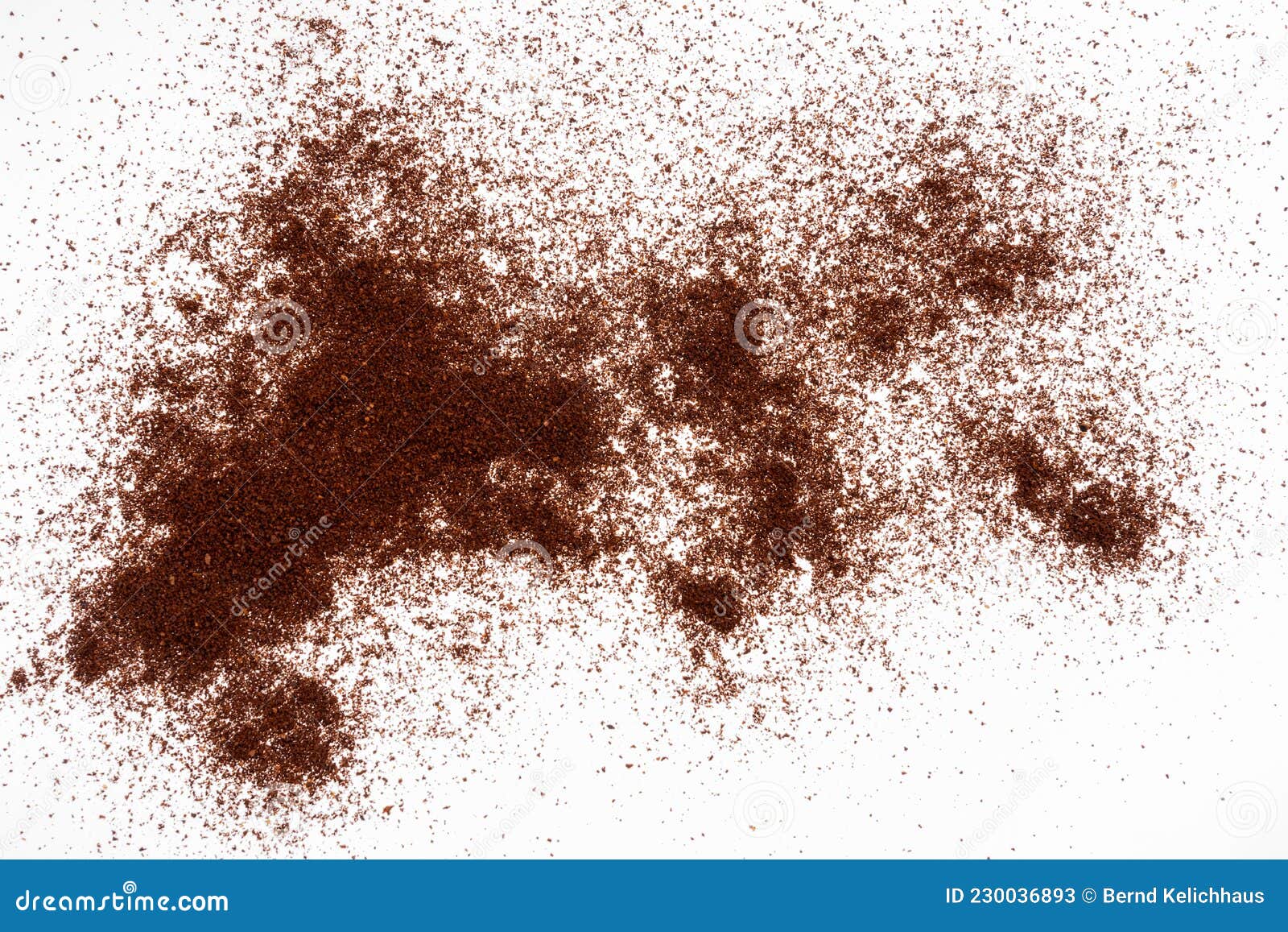 Coffee Powder Splash Isolated on White Stock Image - Image of drink ...