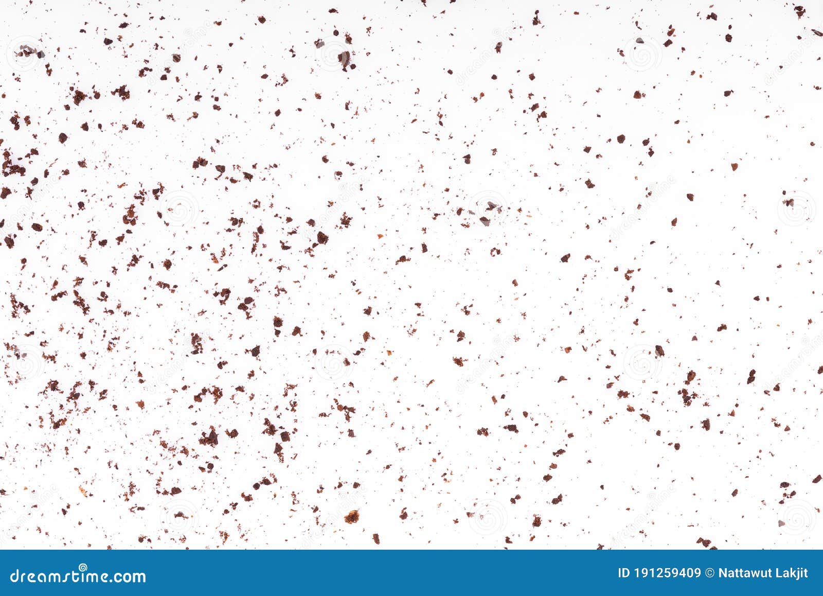 Coffee Powder on White Background. Top View Stock Image - Image of ...