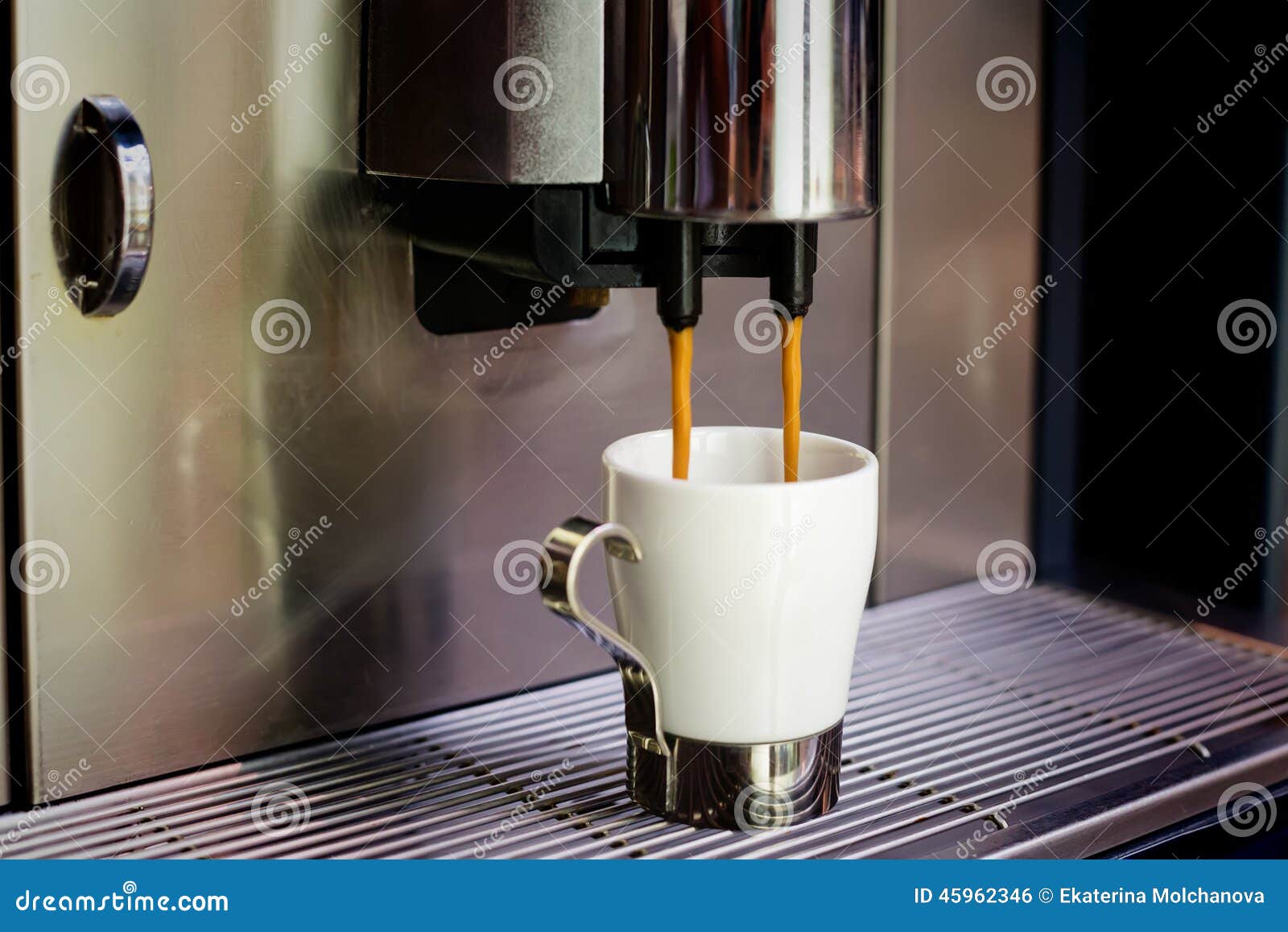 Coffee preparation stock photo. Image of machine, operation - 45962346
