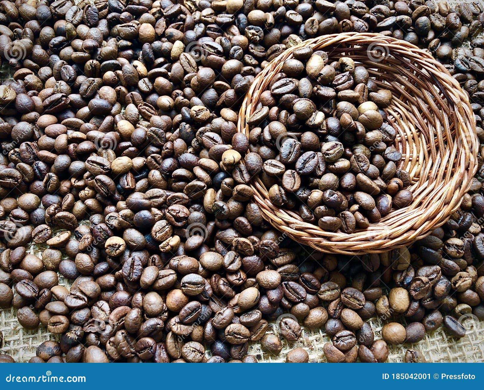 Coffee Production Process stock image. Image of detail - 185042001