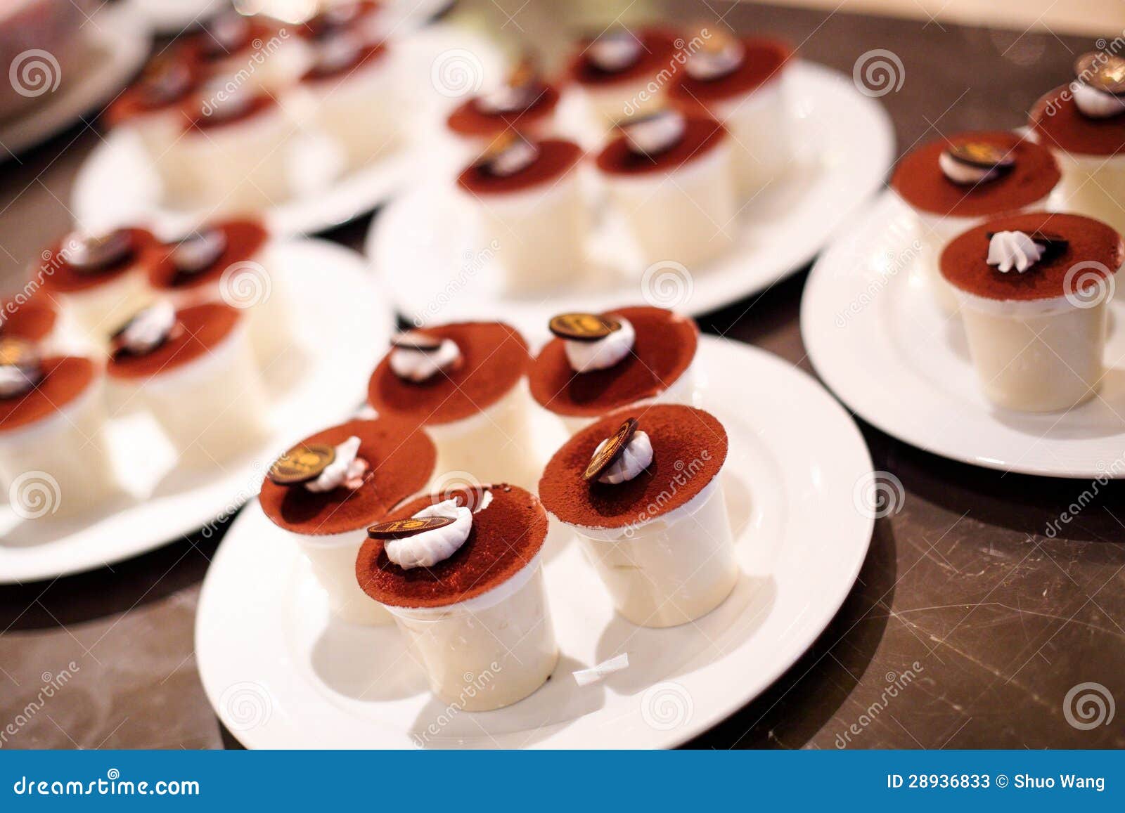 Coffee pudding cake stock image. Image of dinner, banquet - 28936833