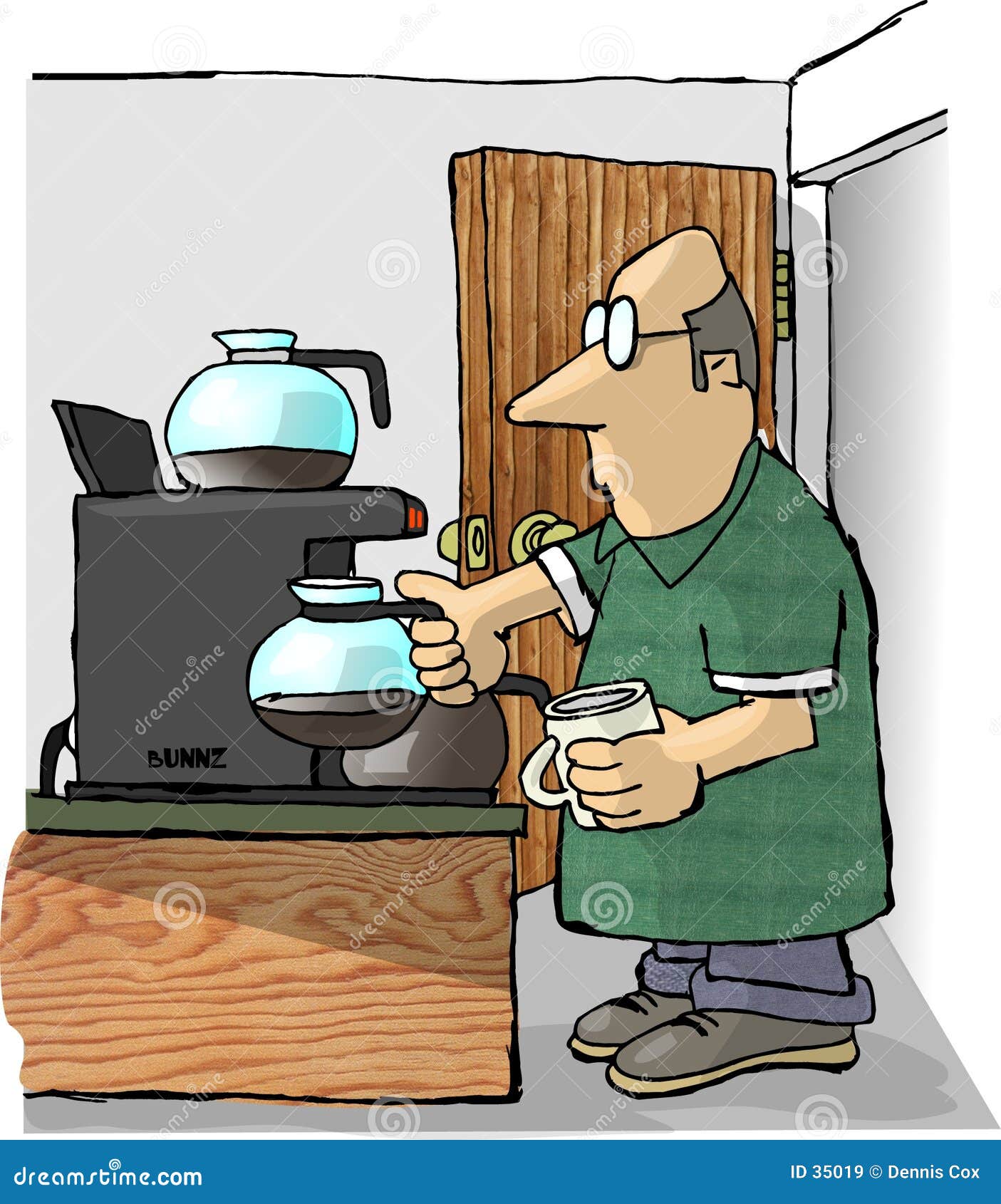 Coffee Refill stock illustration. Illustration of break - 35019