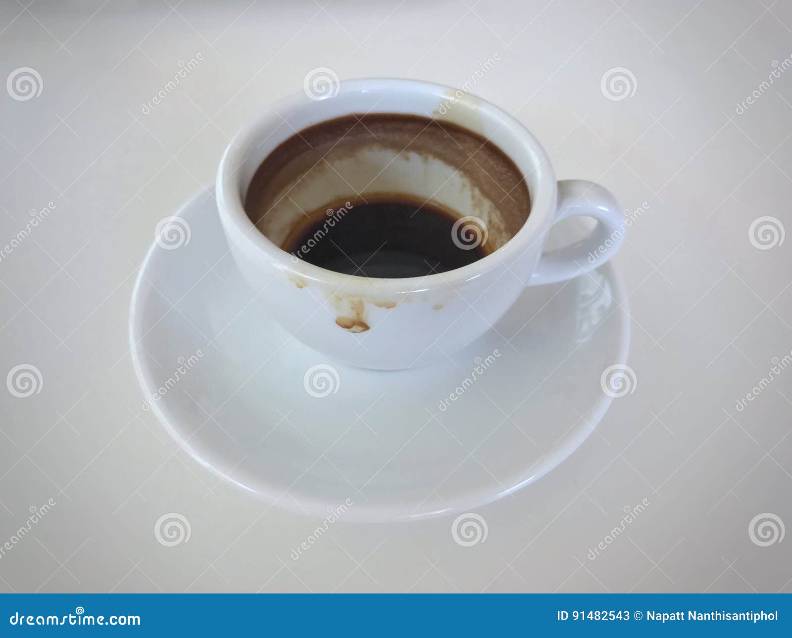 A coffee remains cup stock image. Image of coffee, white - 91482543