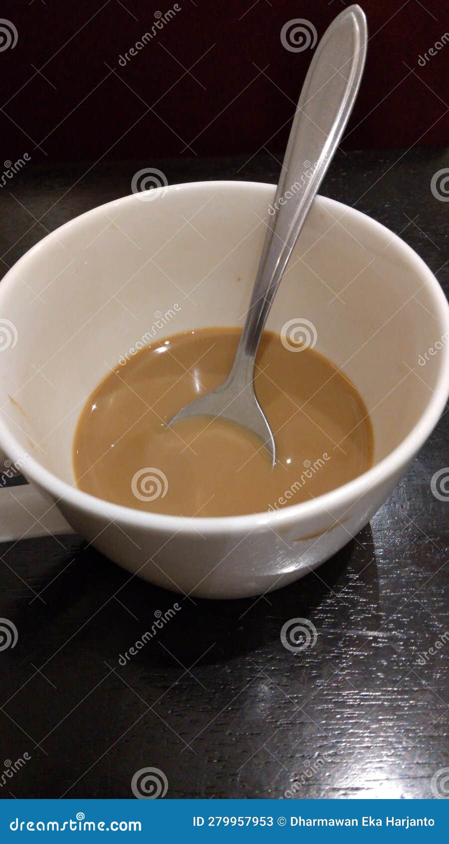 The Coffee that Remains after Drinking Stock Image - Image of cool ...