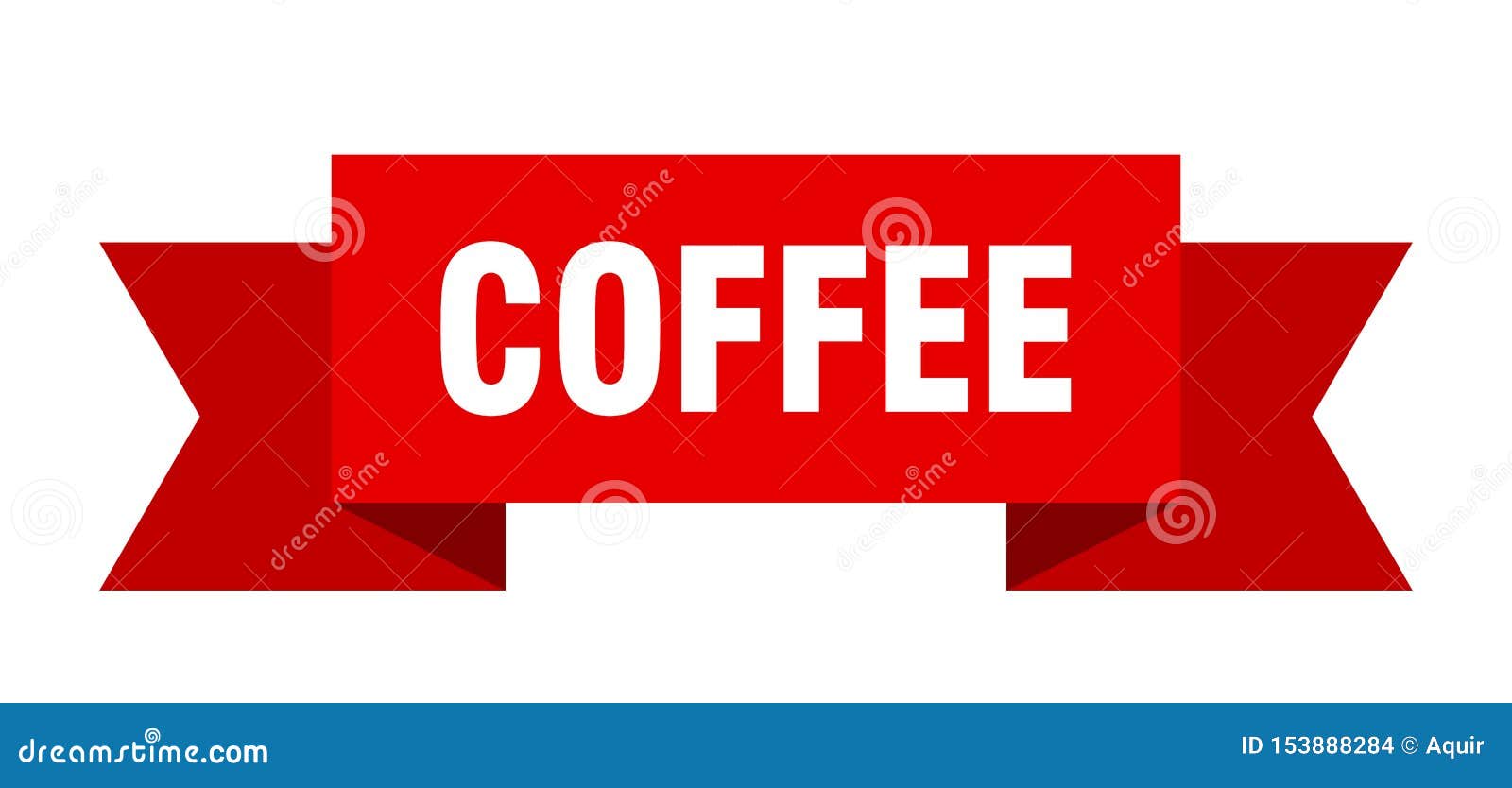 Coffee ribbon. stock vector. Illustration of template - 153888284