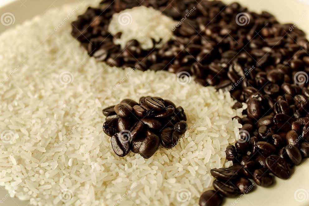 Coffee and Rice stock photo. Image of japan, contrasts - 28964806