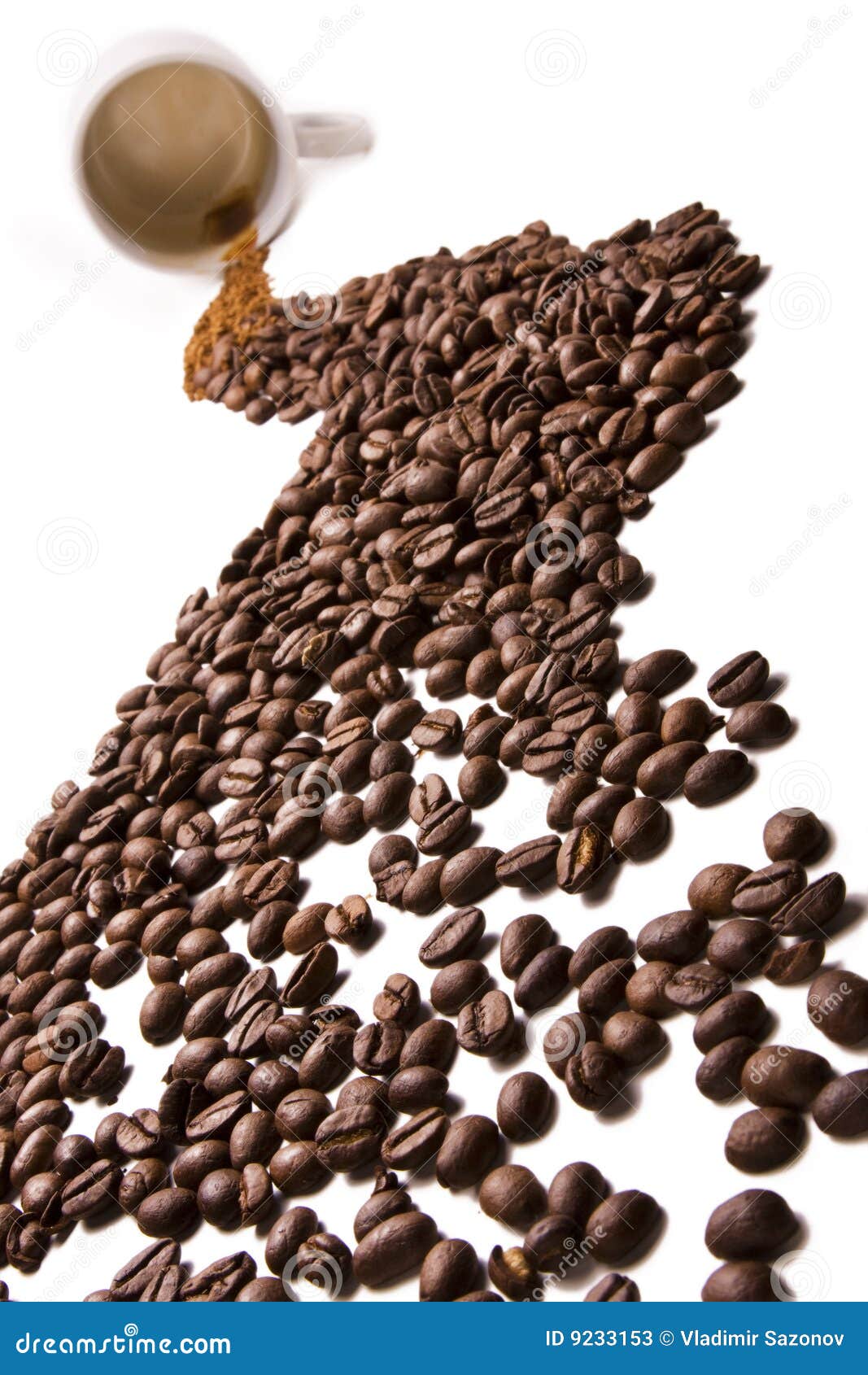 Coffee river stock image. Image of handful, espresso, excitement - 9233153