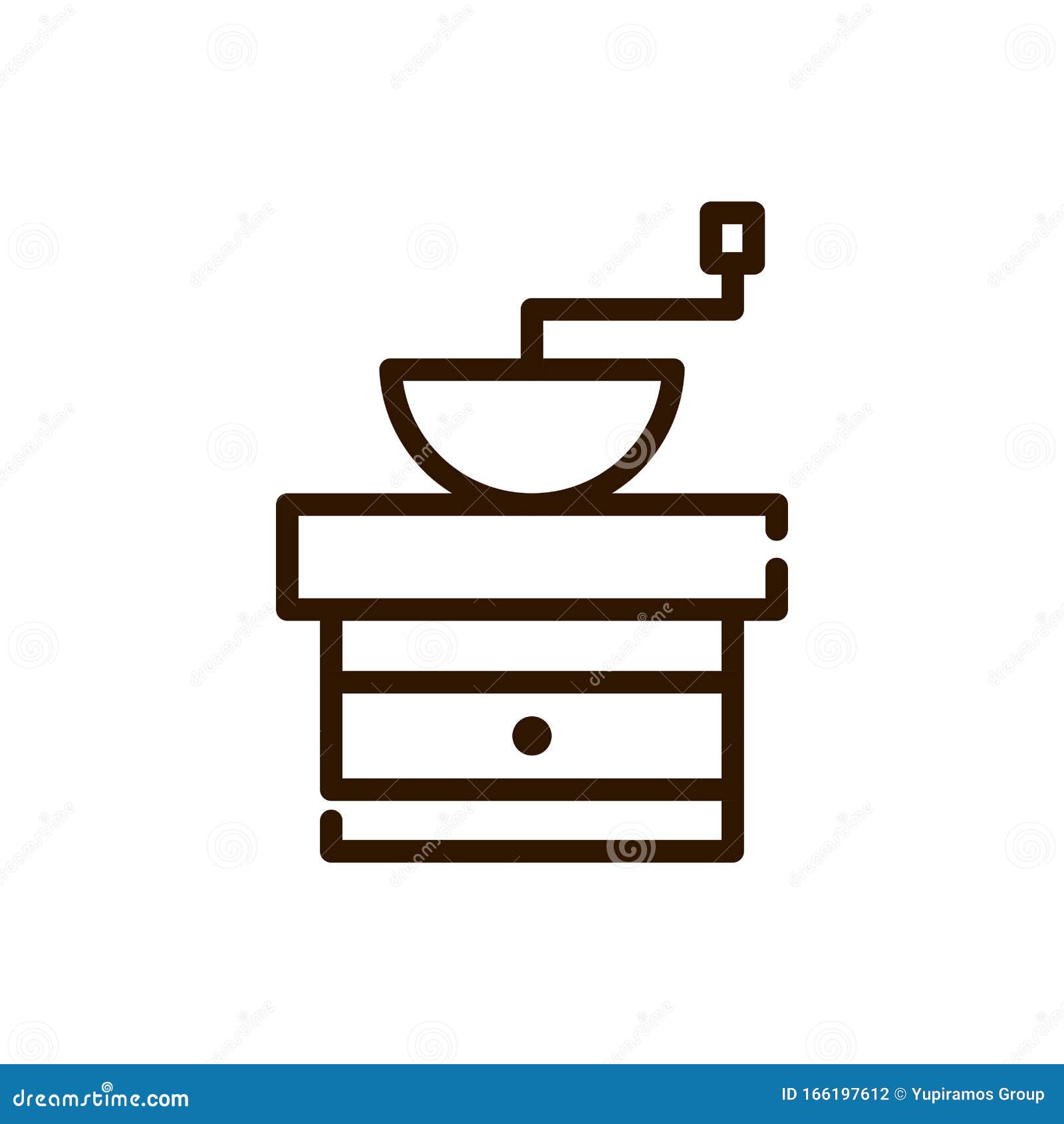 Coffee Roaster Machine Preparation Line Design Stock Vector ...