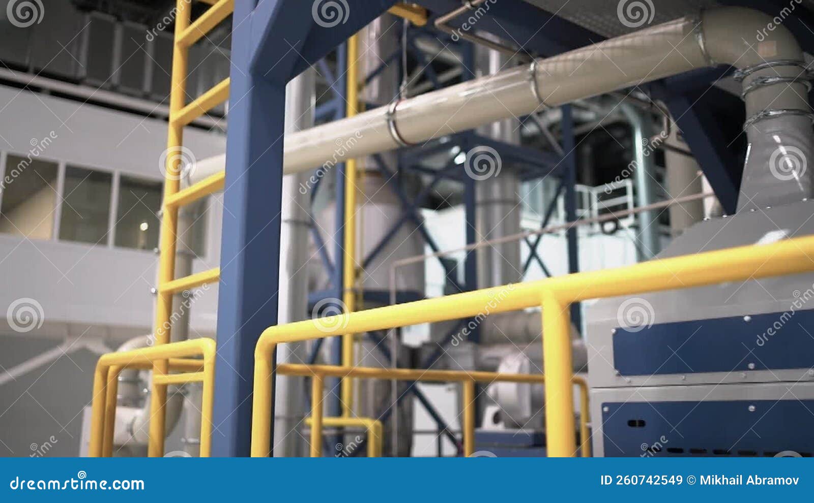 At a Coffee Roasting Plant. the Machine is in the Process of Roasting ...