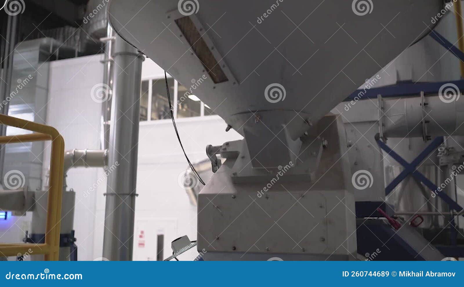 At a Coffee Roasting Plant. the Machine is in the Process of Roasting ...