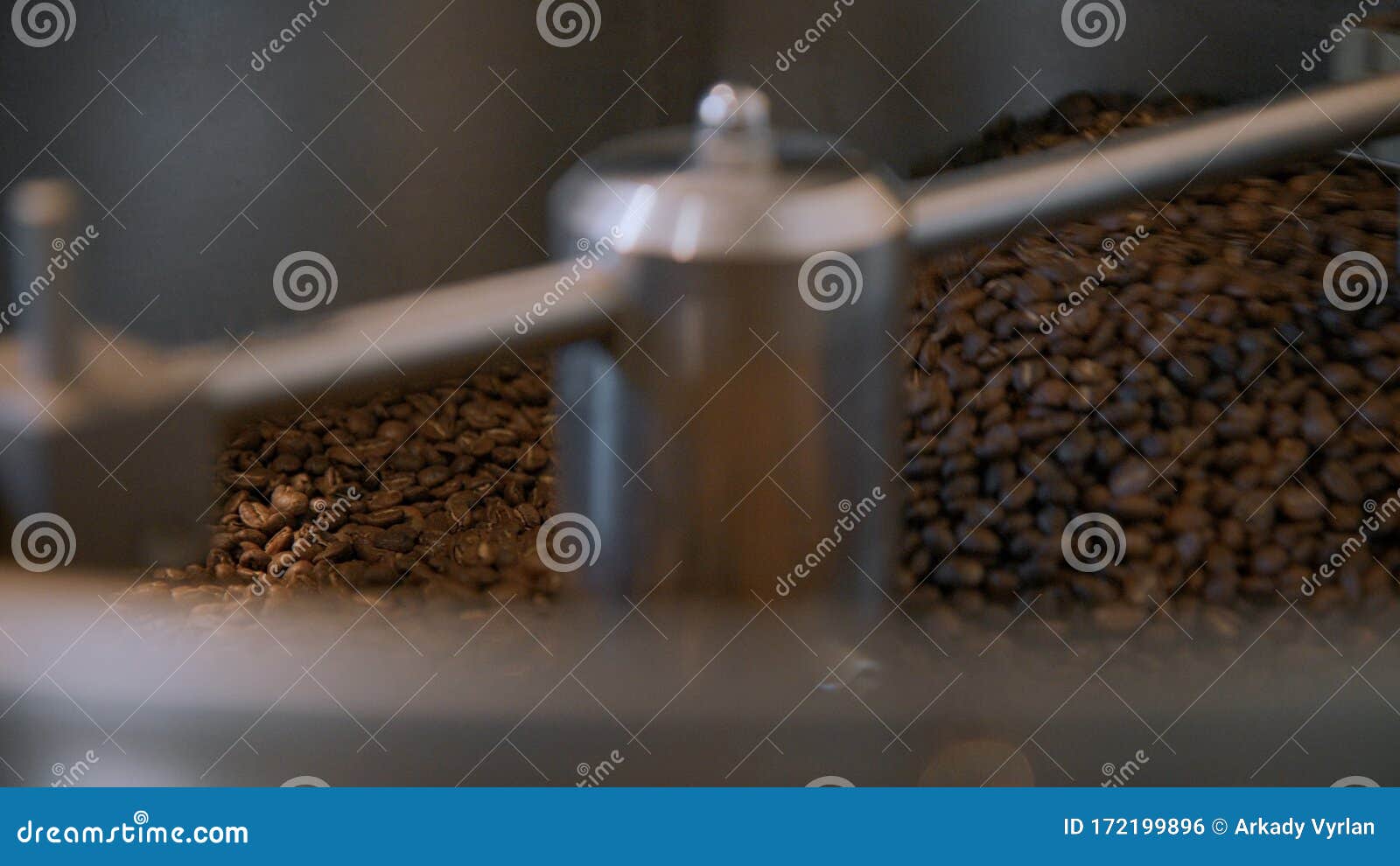 Coffee Roasting Process in Small Roaster Factory Stock Footage - Video ...
