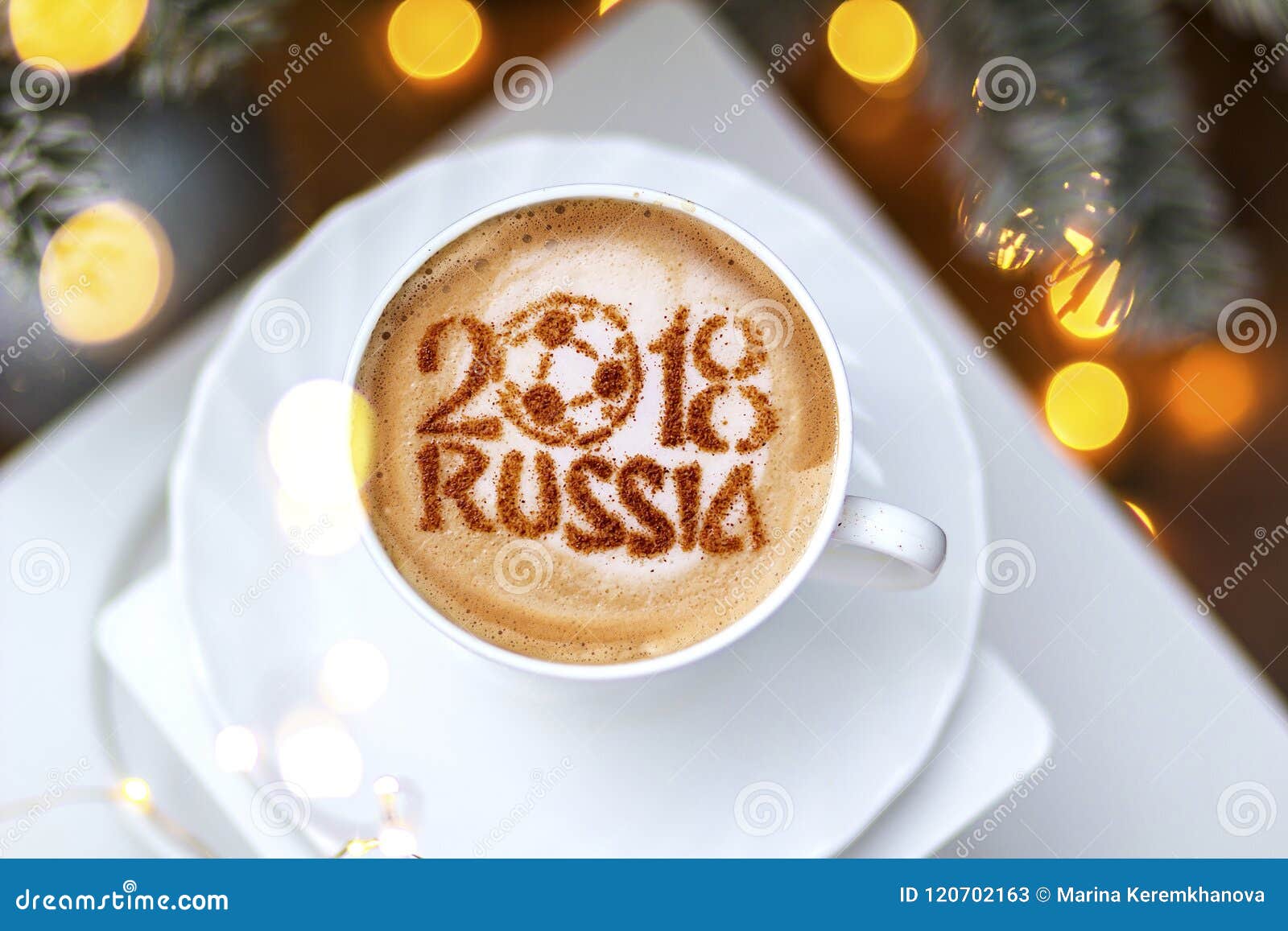 Coffee of russia 2018 stock image. Image of cappuccino - 120702163