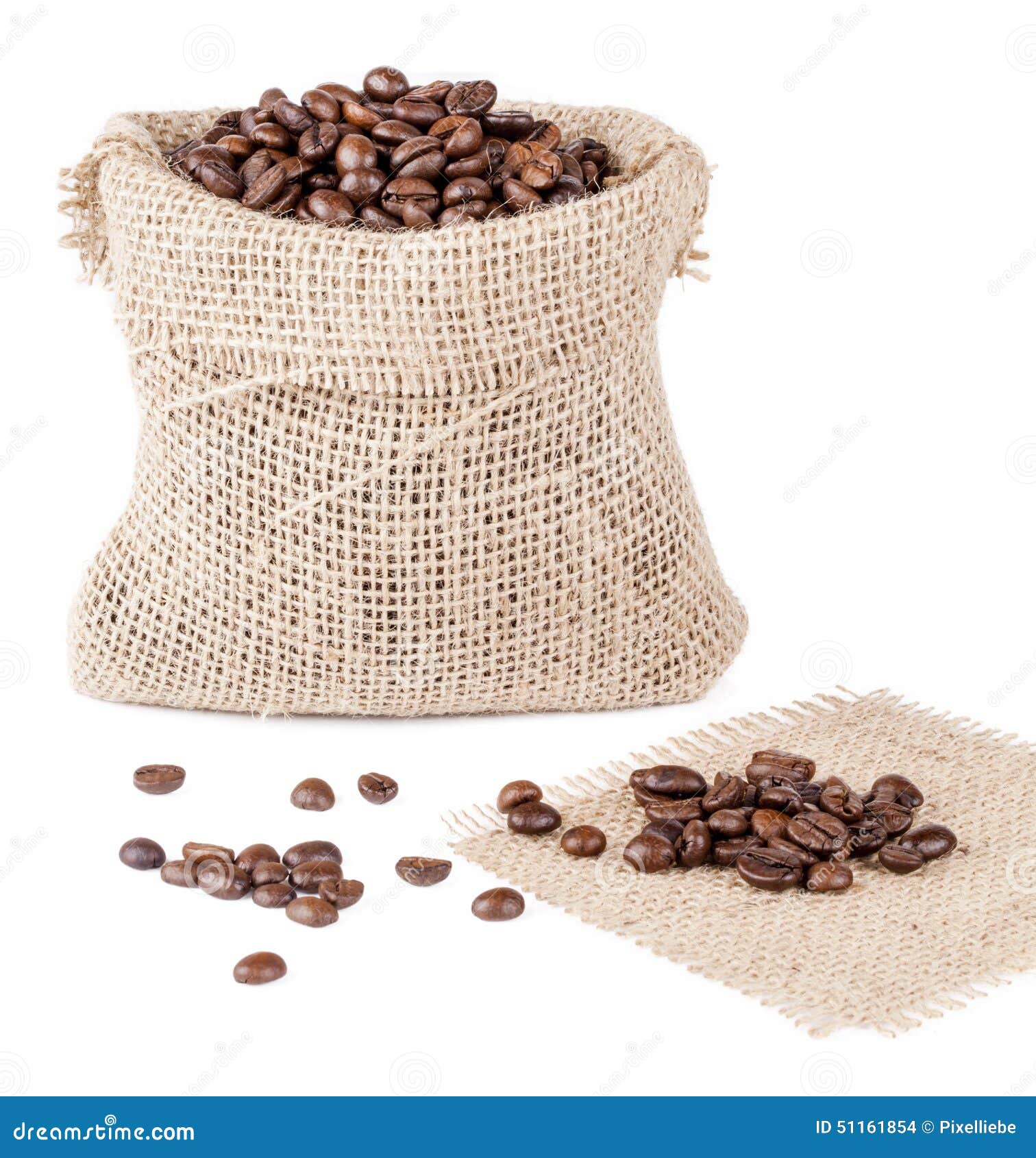 Coffee sack stock photo. Image of scented, food, canvas - 51161854