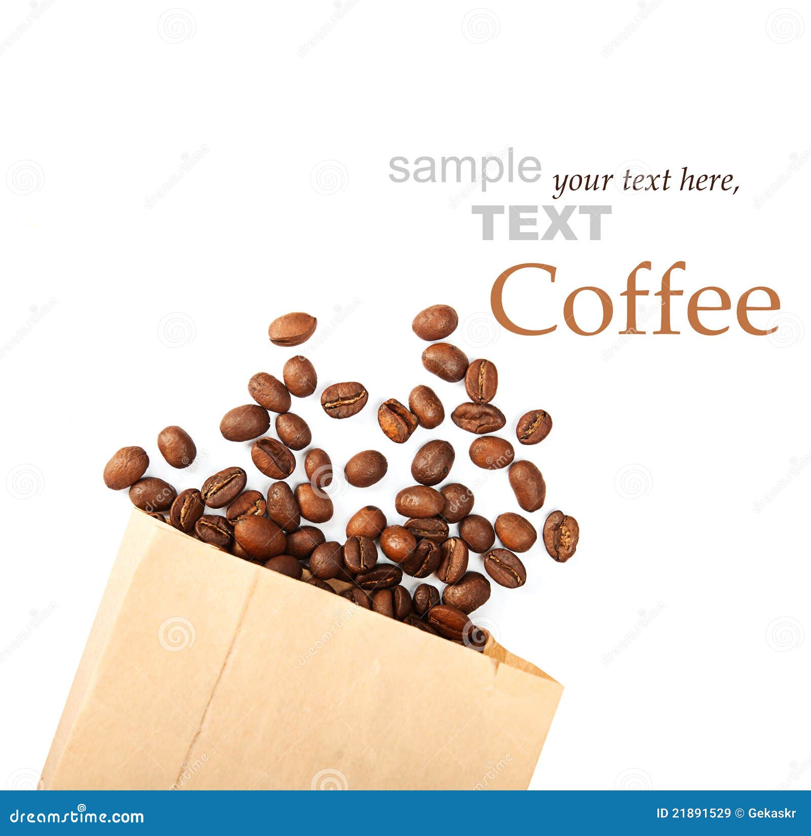 Coffee with sample text stock image. Image of coffee - 21891529