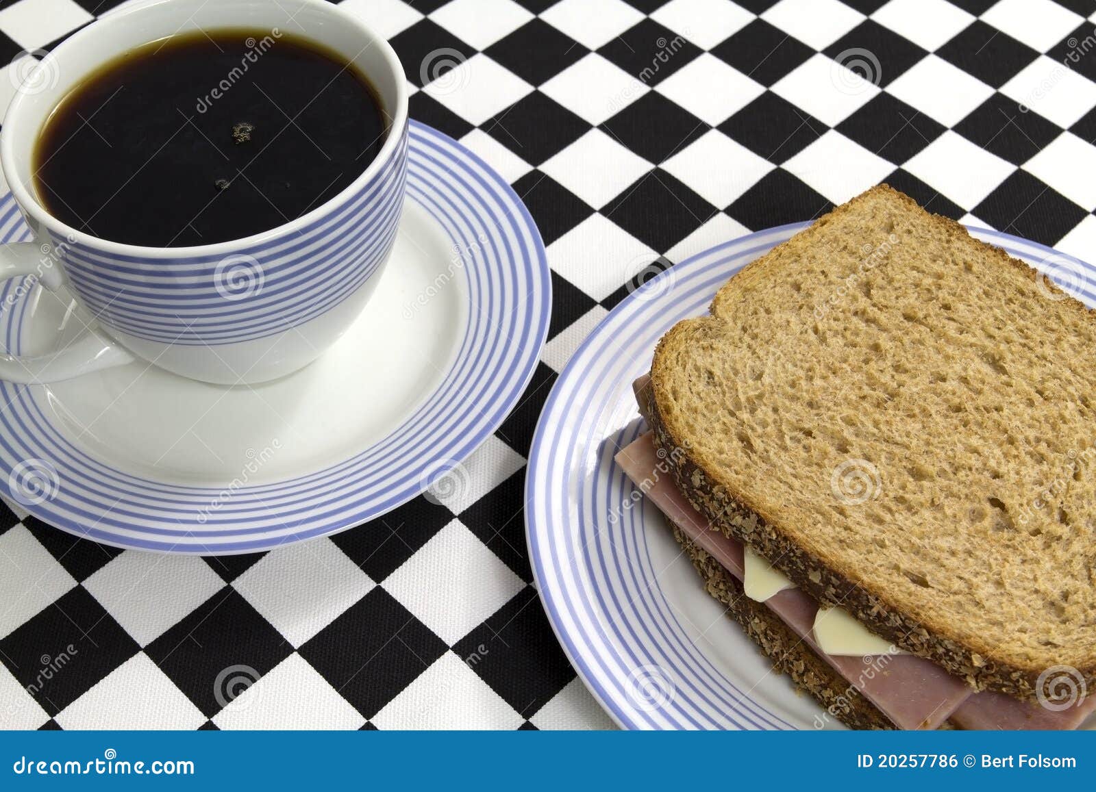 Coffee with sandwich stock photo. Image of bread, dish - 20257786