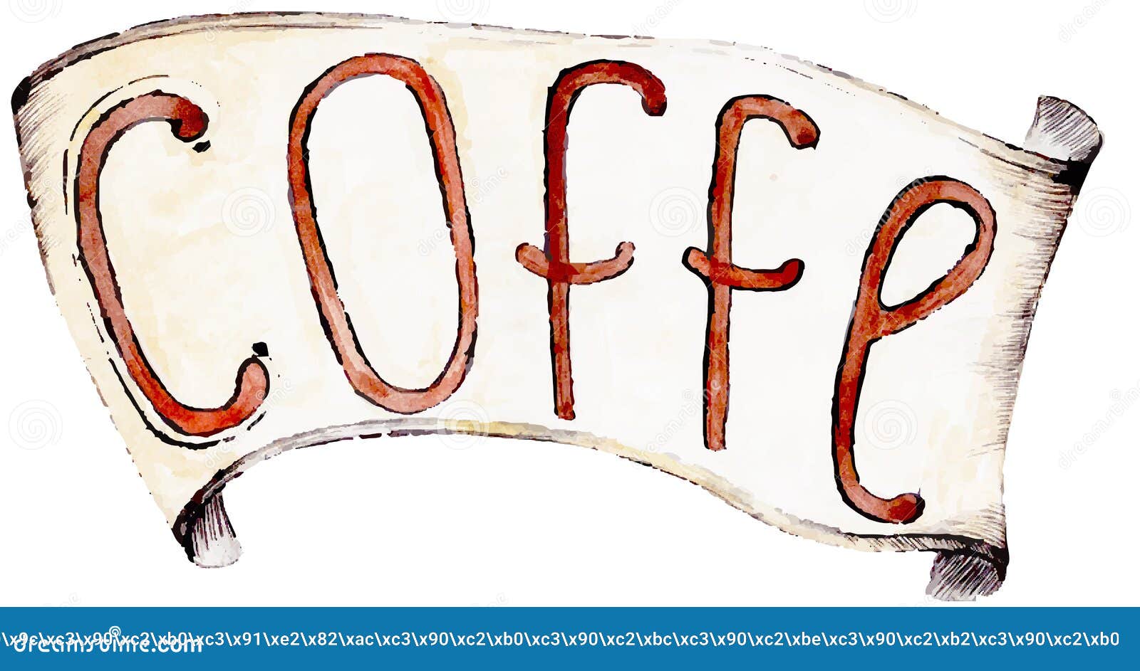 Coffee stock vector. Illustration of kitchen, drawing - 49663138