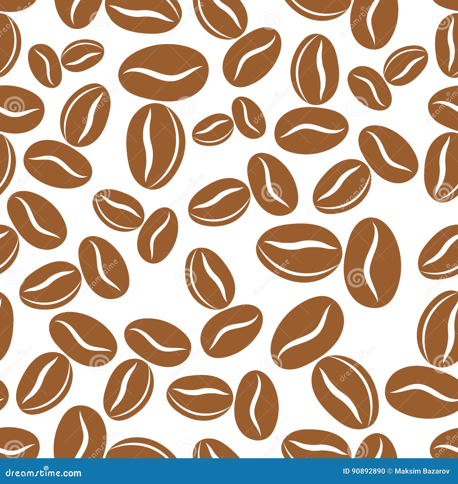 Coffee seamless pattern stock vector. Illustration of drawn - 90892890