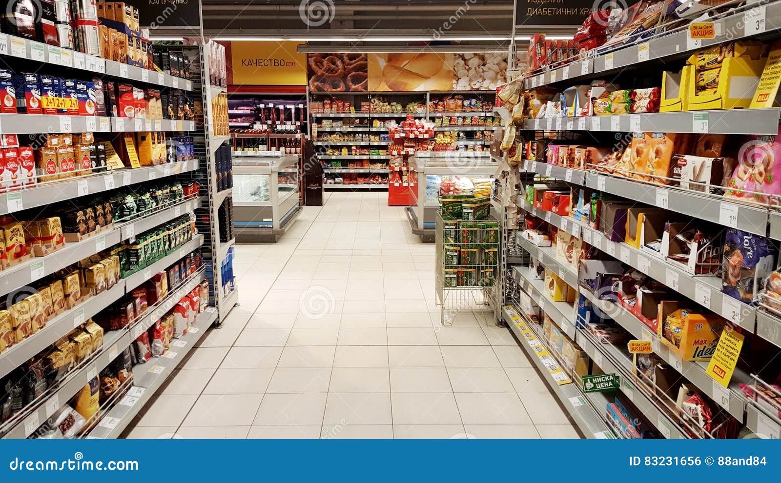 Coffee Section in a Big Hypermarket Editorial Photo - Image of ...