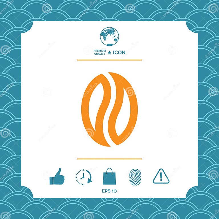 Coffee seed - logo stock vector. Illustration of logo - 106053006