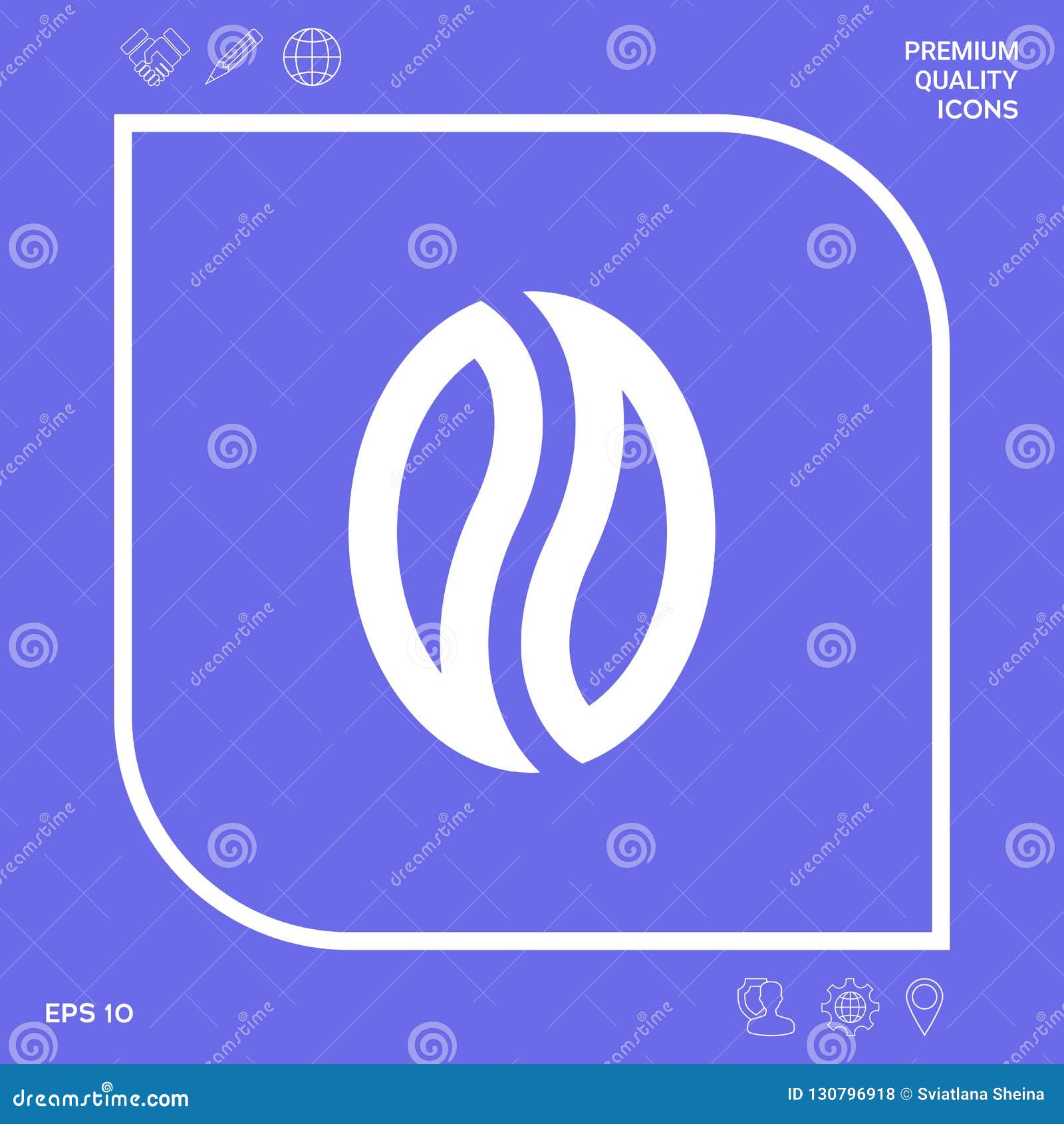 Coffee Seed - Logo. Graphic Elements for Your Design Stock Vector ...