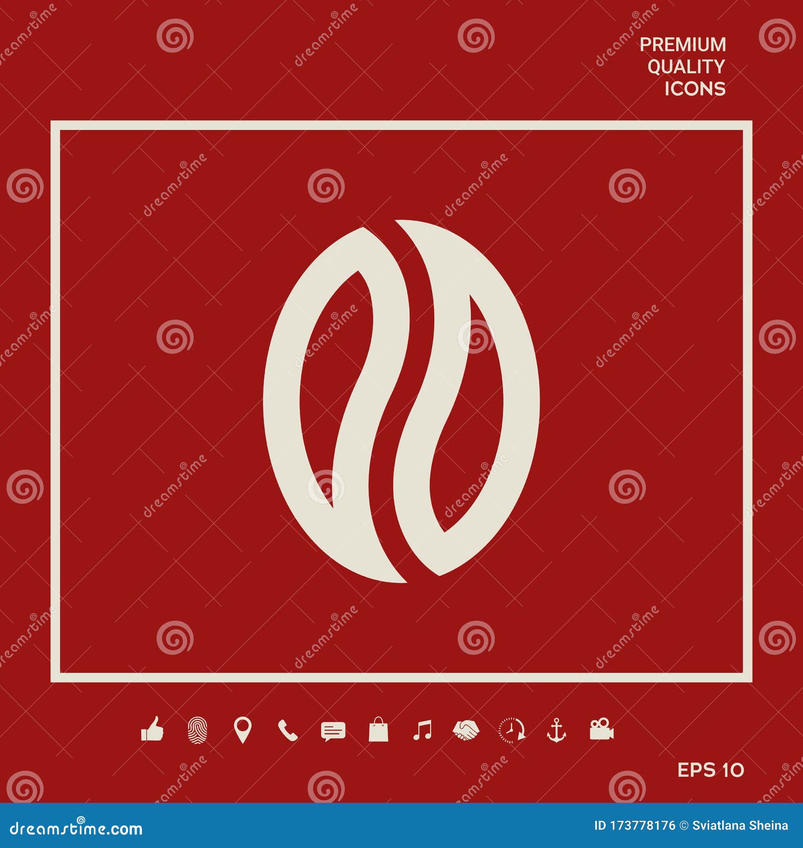 Coffee Seed - Logo. Graphic Elements for Your Design Stock Vector ...