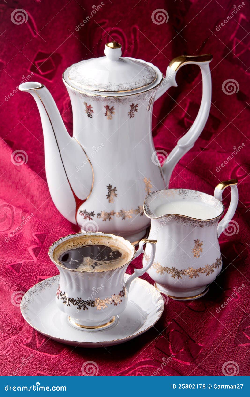 Coffee service stock photo. Image of serwis, bowl, porcelain - 25802178