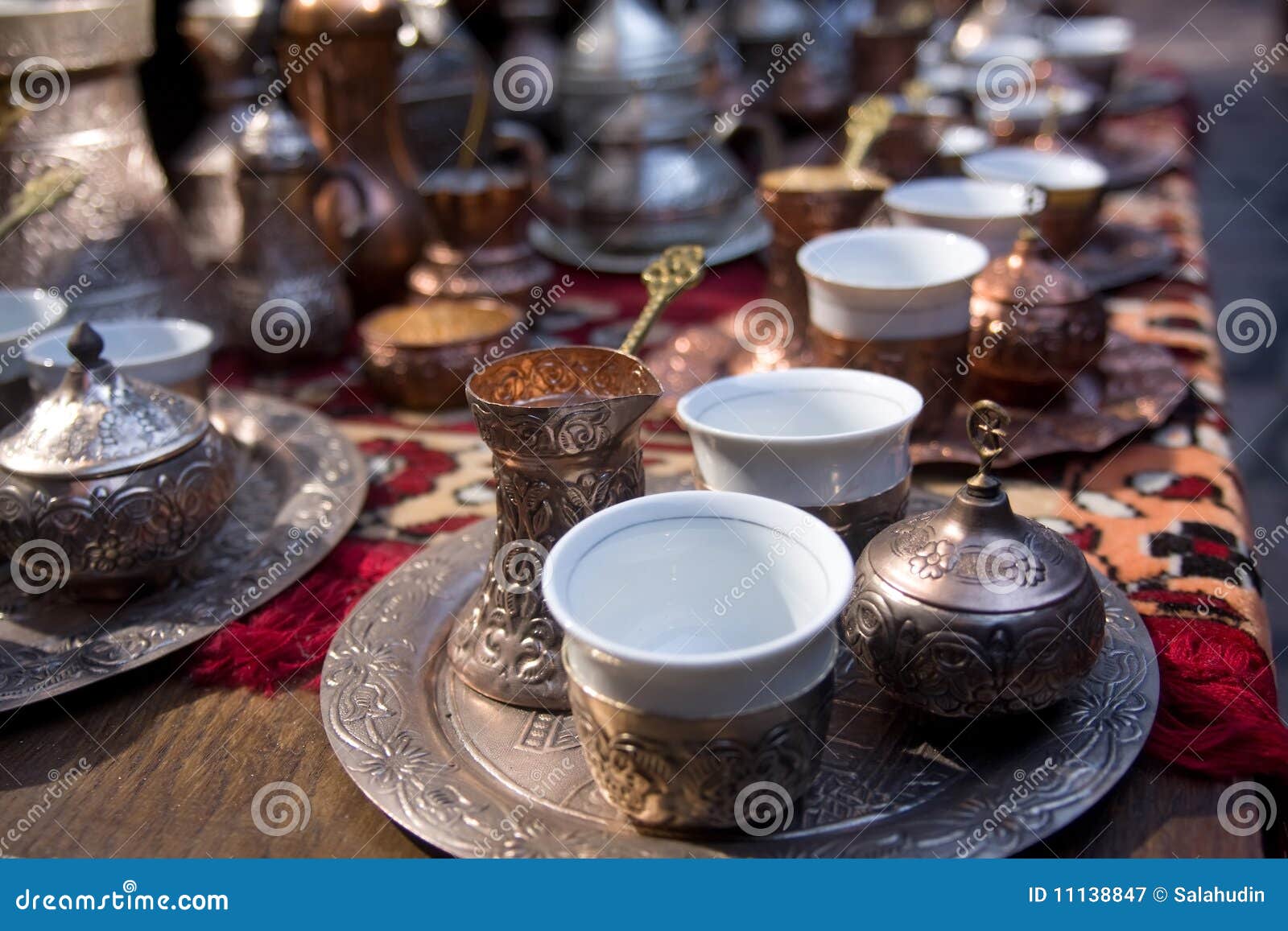 Coffee set stock image. Image of tradition, craft, traditional - 11138847