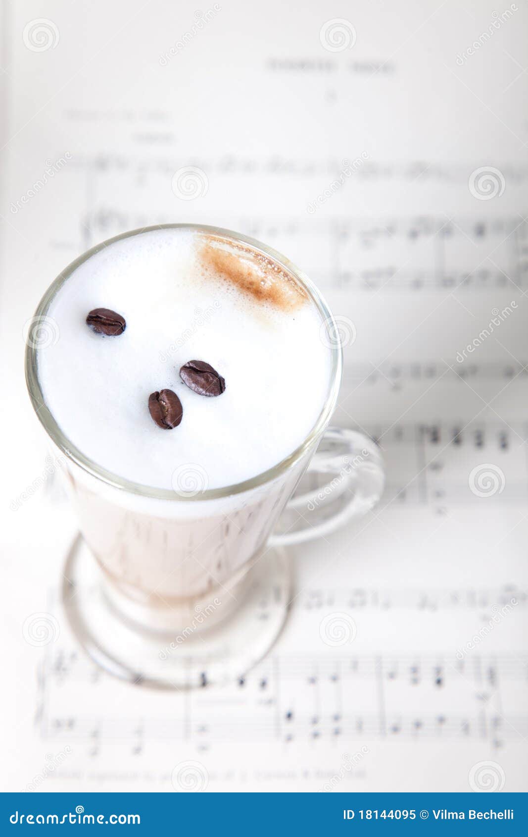 Coffee and sheet music stock image. Image of close, natural - 18144095