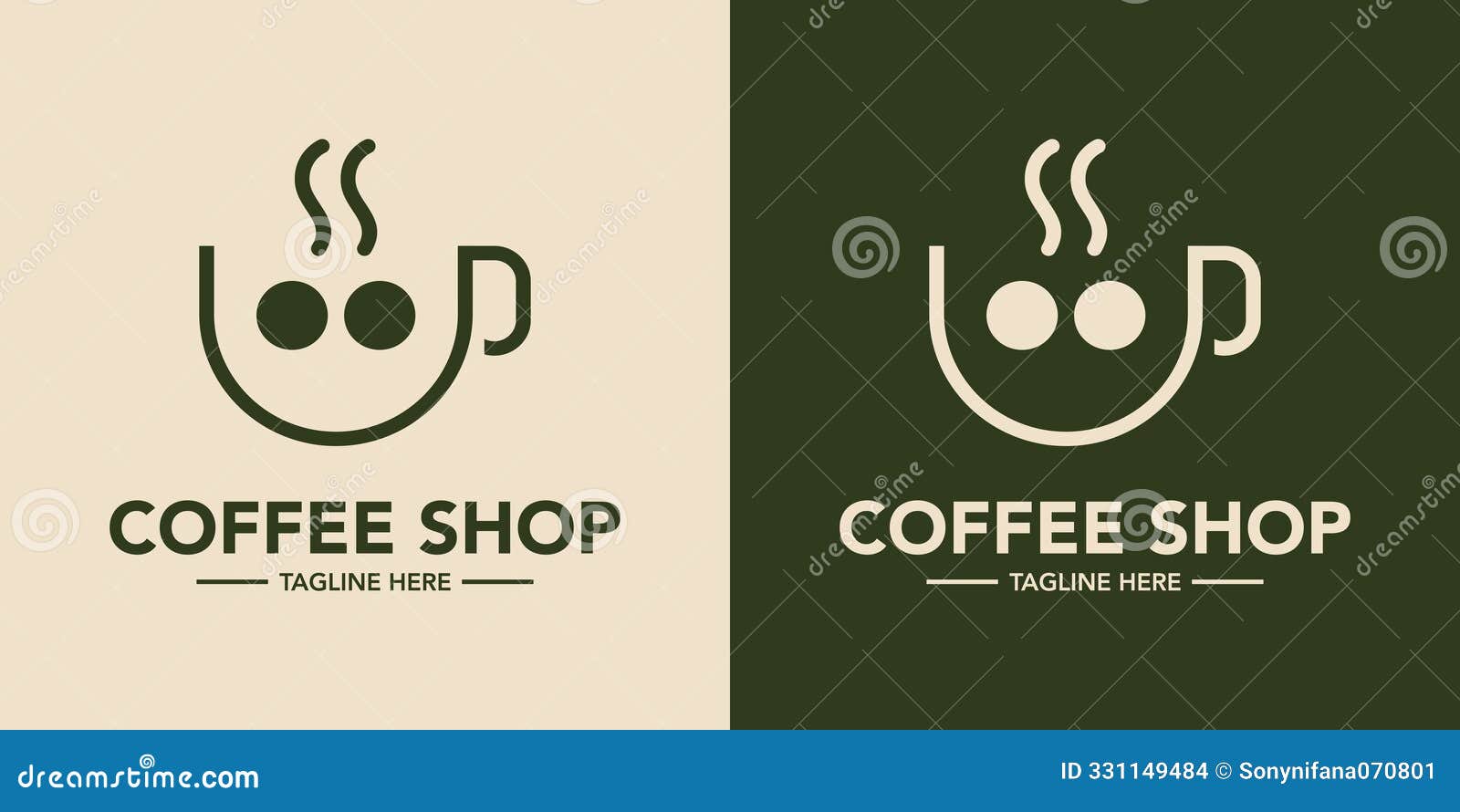 Minimalist Coffee Shop Logo Design Stock Vector - Illustration of drink ...