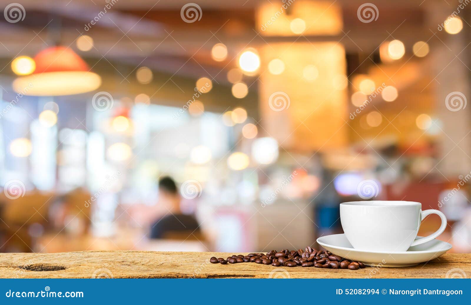 Coffee Shop Blur Background with Bokeh Image. Stock Photo - Image of ...