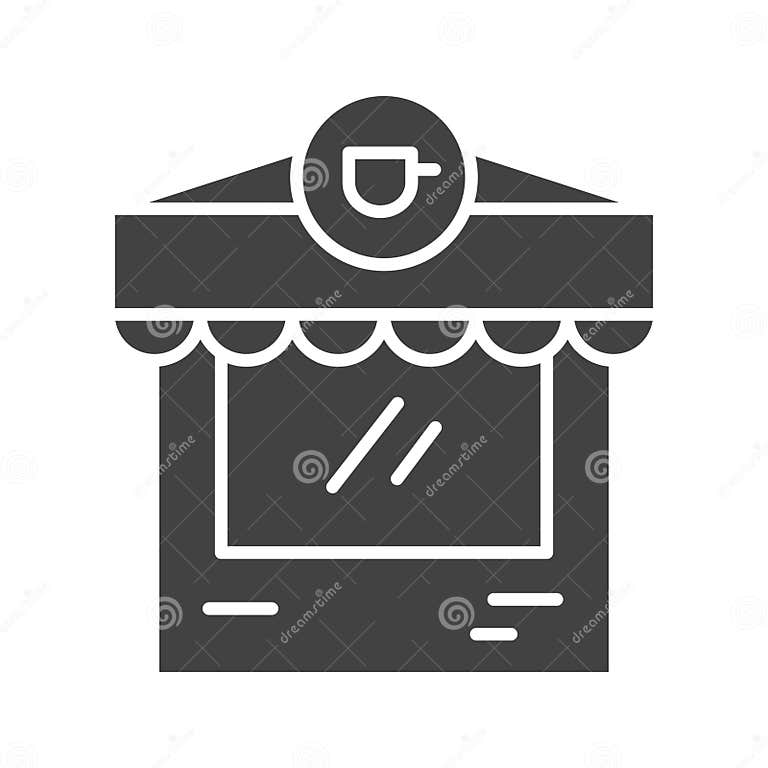 Coffee Shop Icon Vector Image. Stock Vector - Illustration of cafe ...