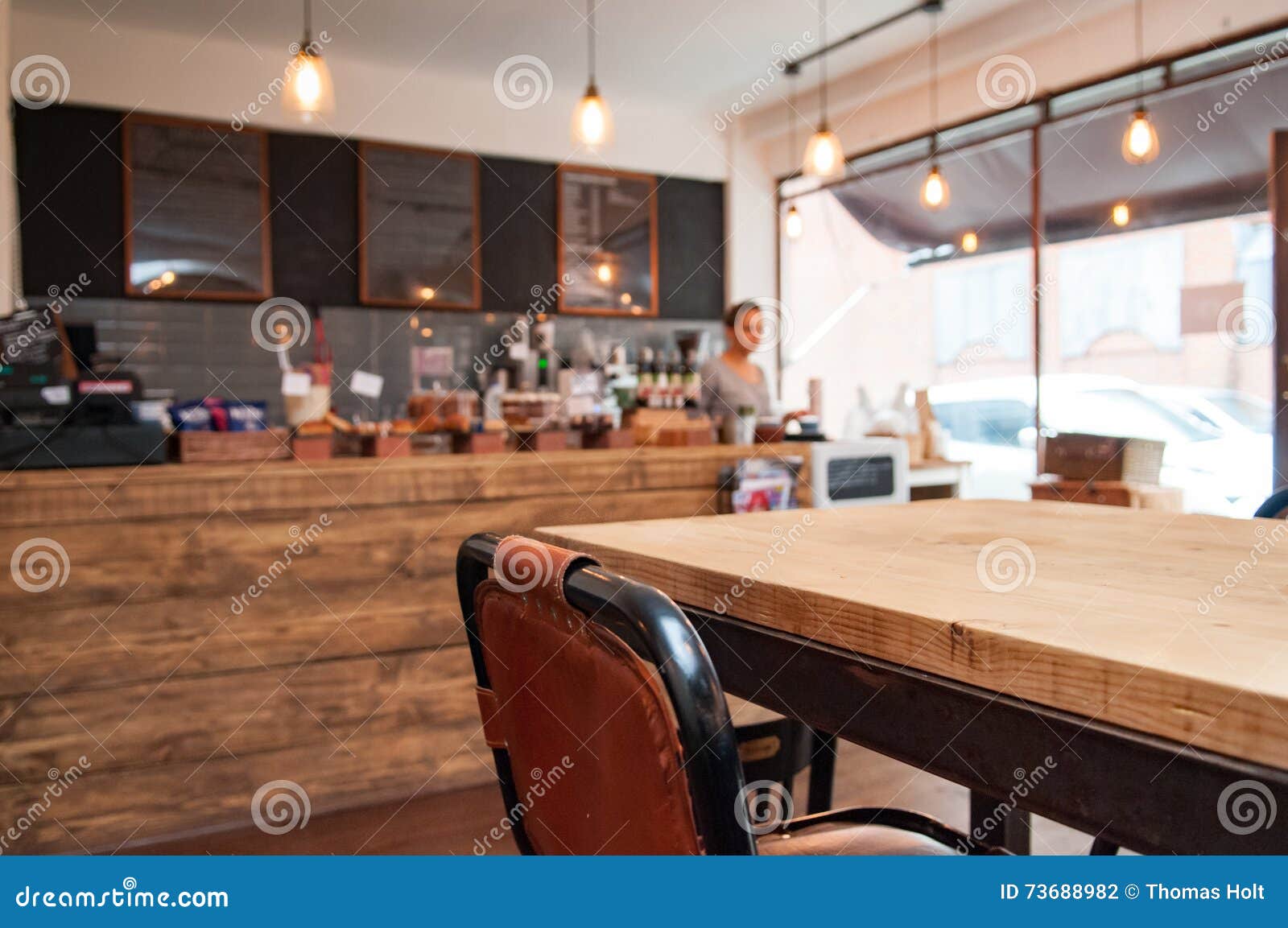 Rustic Coffee Shop Interior