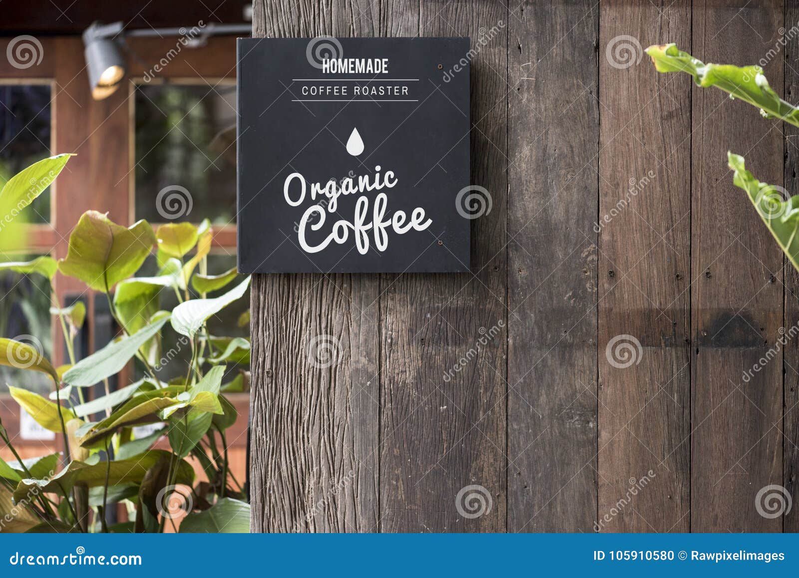 A Coffee Shop Sign Hanged Outside Stock Photo - Image of person, shaver ...