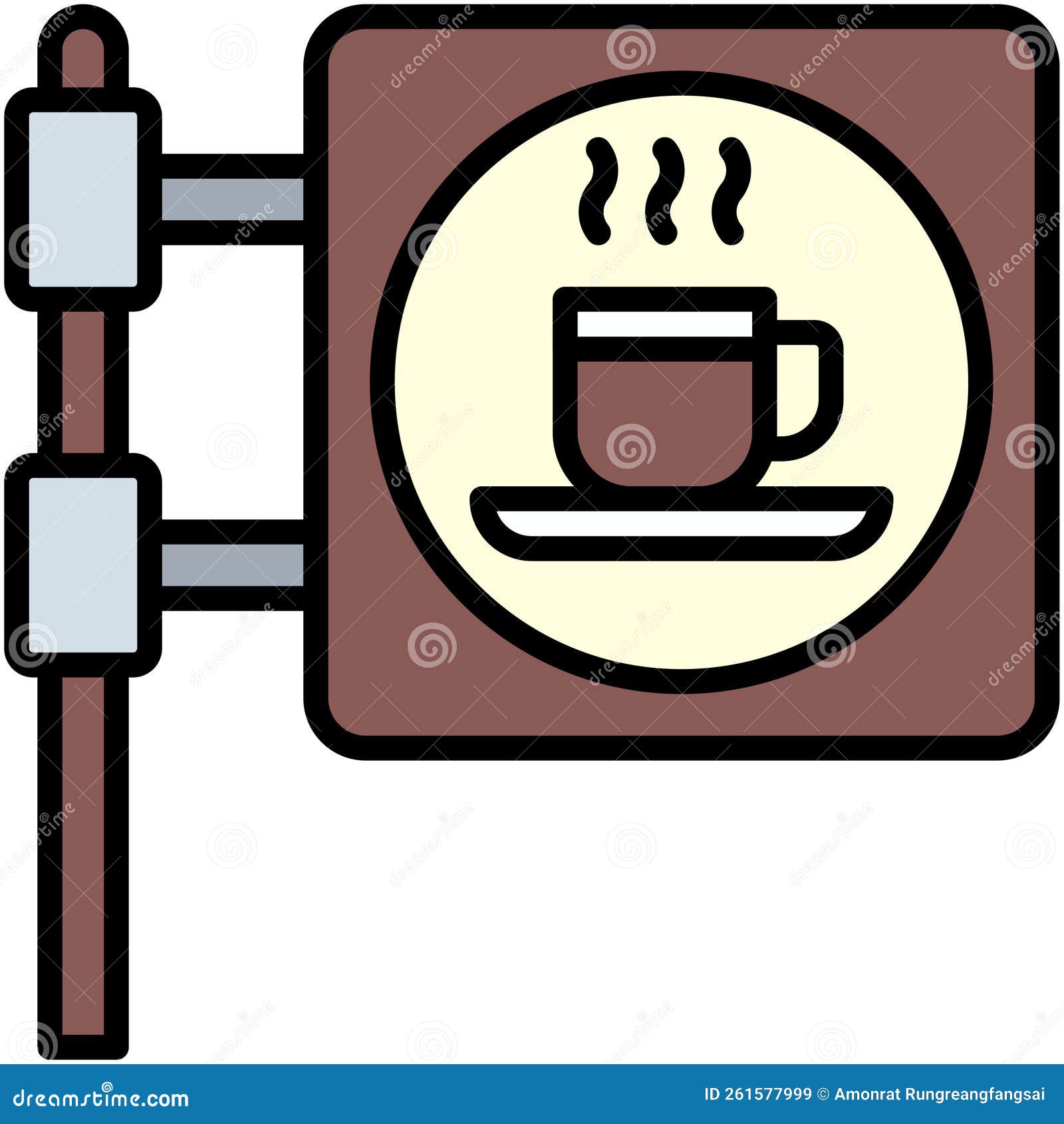 Coffee Shop Sign Icon, Coffee Shop Related Vector Stock Vector ...
