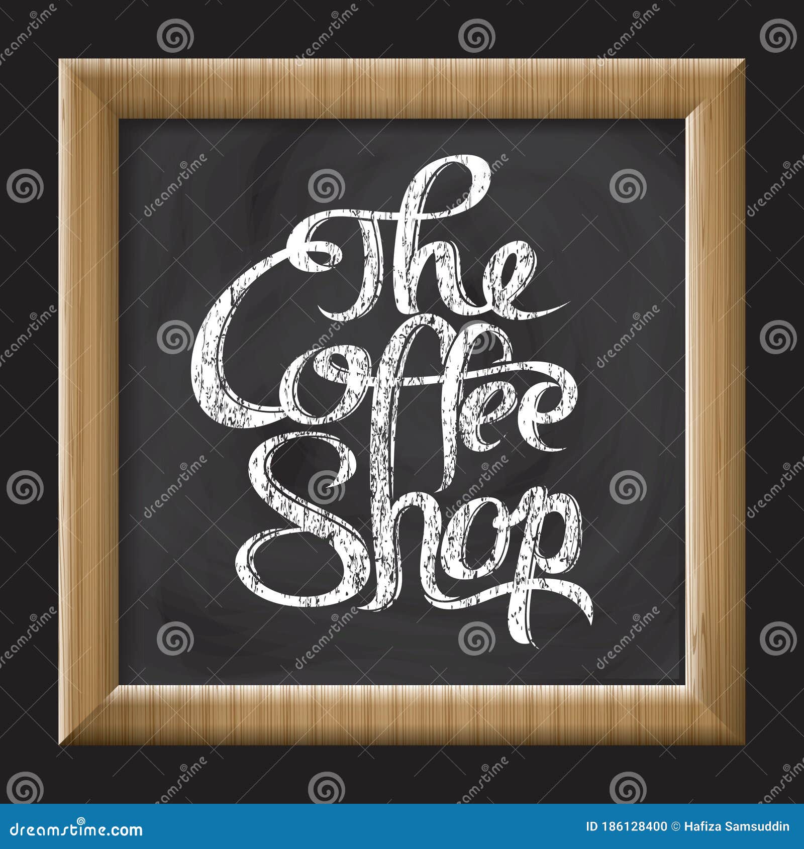 The Coffee Shop Sign. Vector Illustration Decorative Design Stock ...