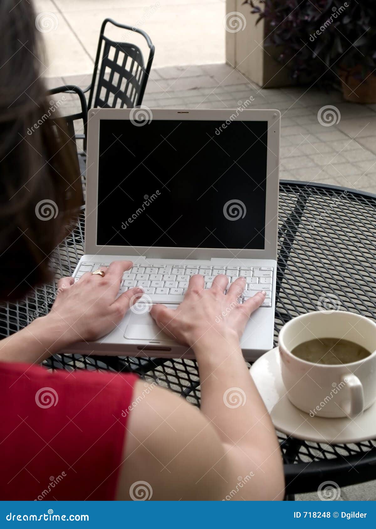 Coffee shop wifi laptop stock photo. Image of adult, internet - 718248