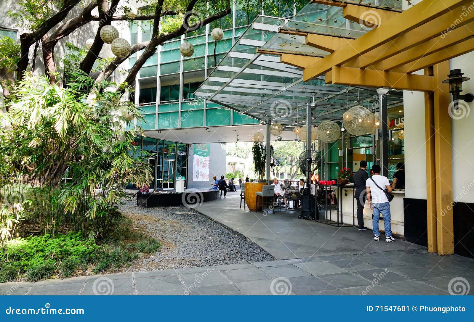 Coffee Shops at Business District in Manila, Philippines Editorial ...