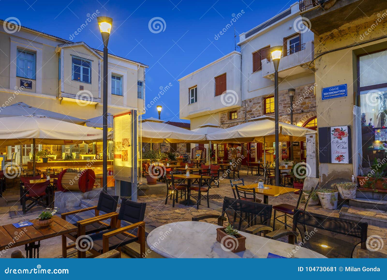 Chios town. editorial photo. Image of main, historical - 104730681