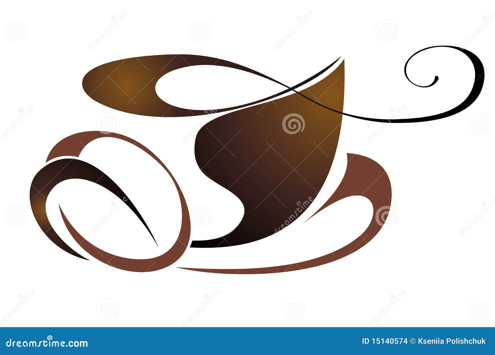 Coffee sign stock vector. Illustration of cappuccino - 15140574