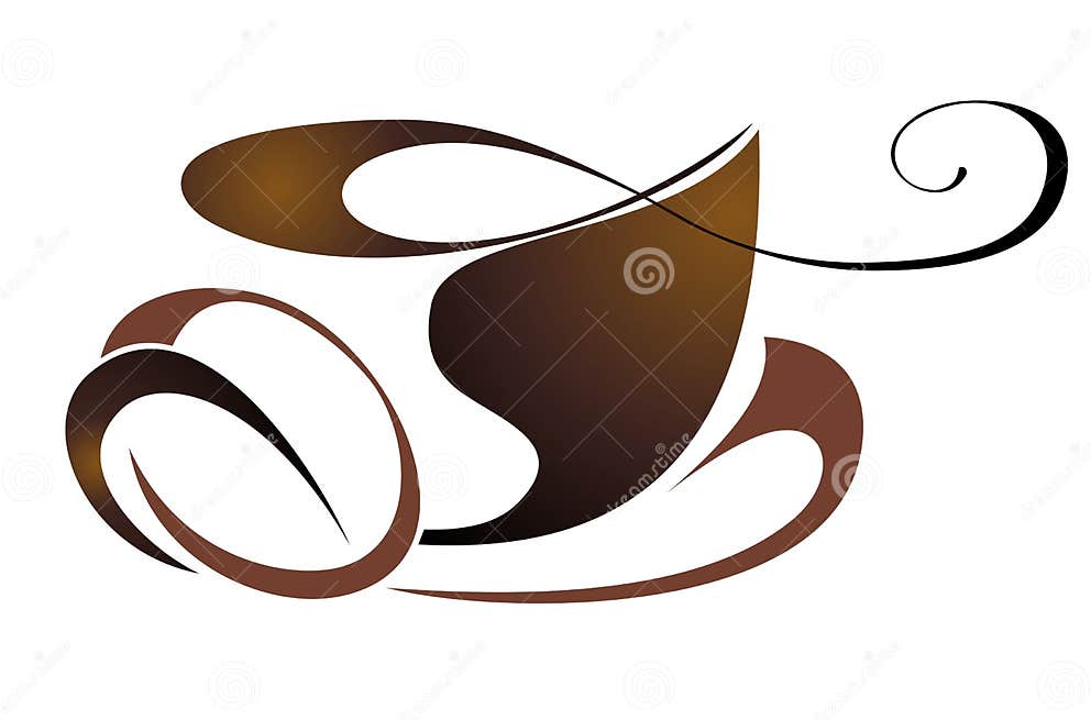 Coffee sign stock vector. Illustration of cappuccino - 15140574