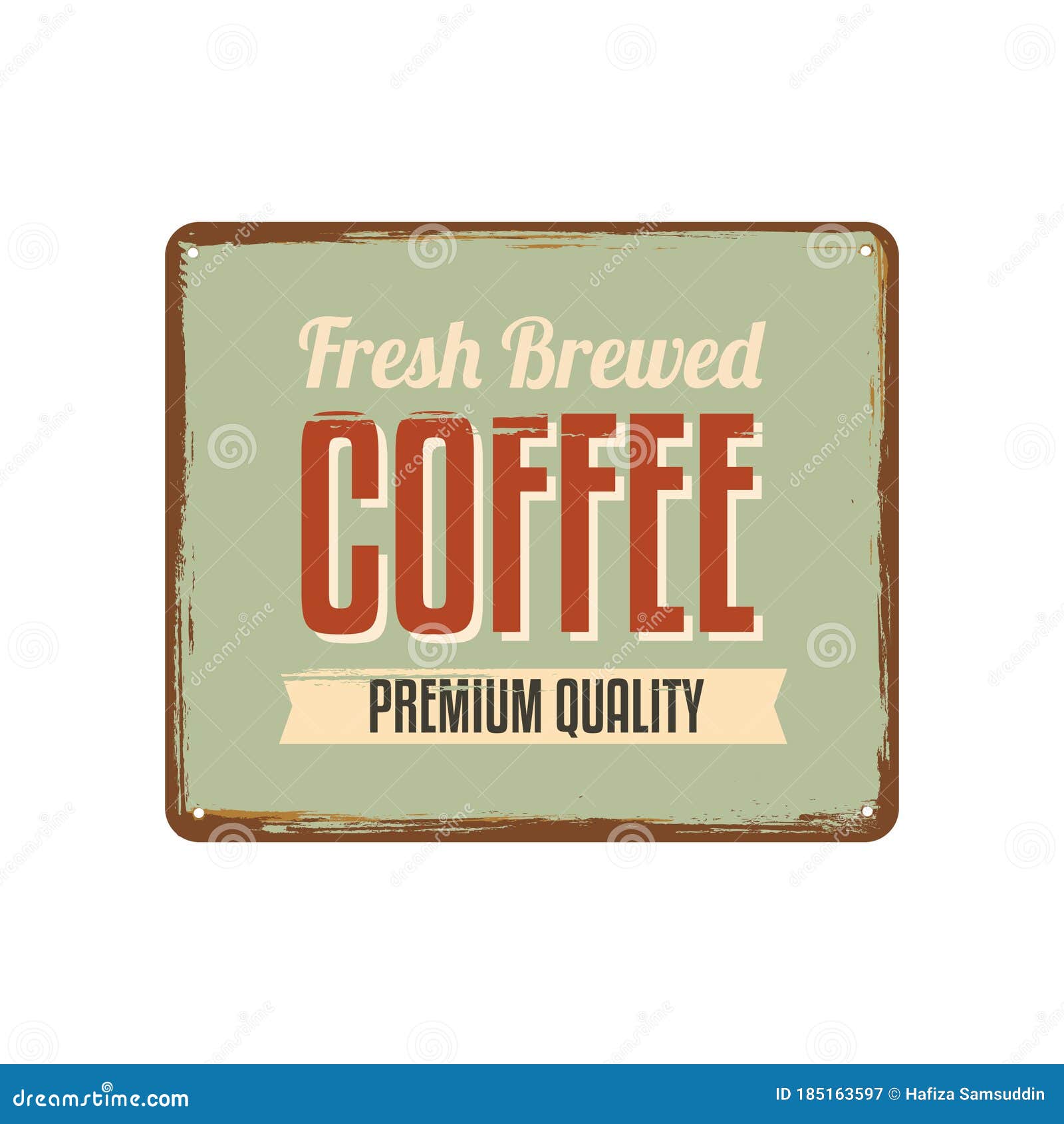 Coffee Signboard. Vector Illustration Decorative Design Stock Vector ...