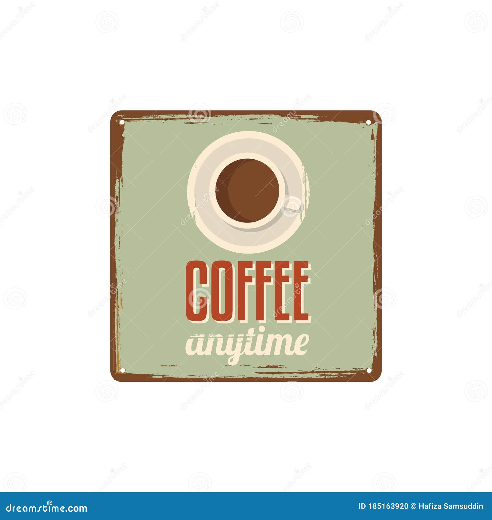 Coffee Signboard. Vector Illustration Decorative Design Stock Vector ...
